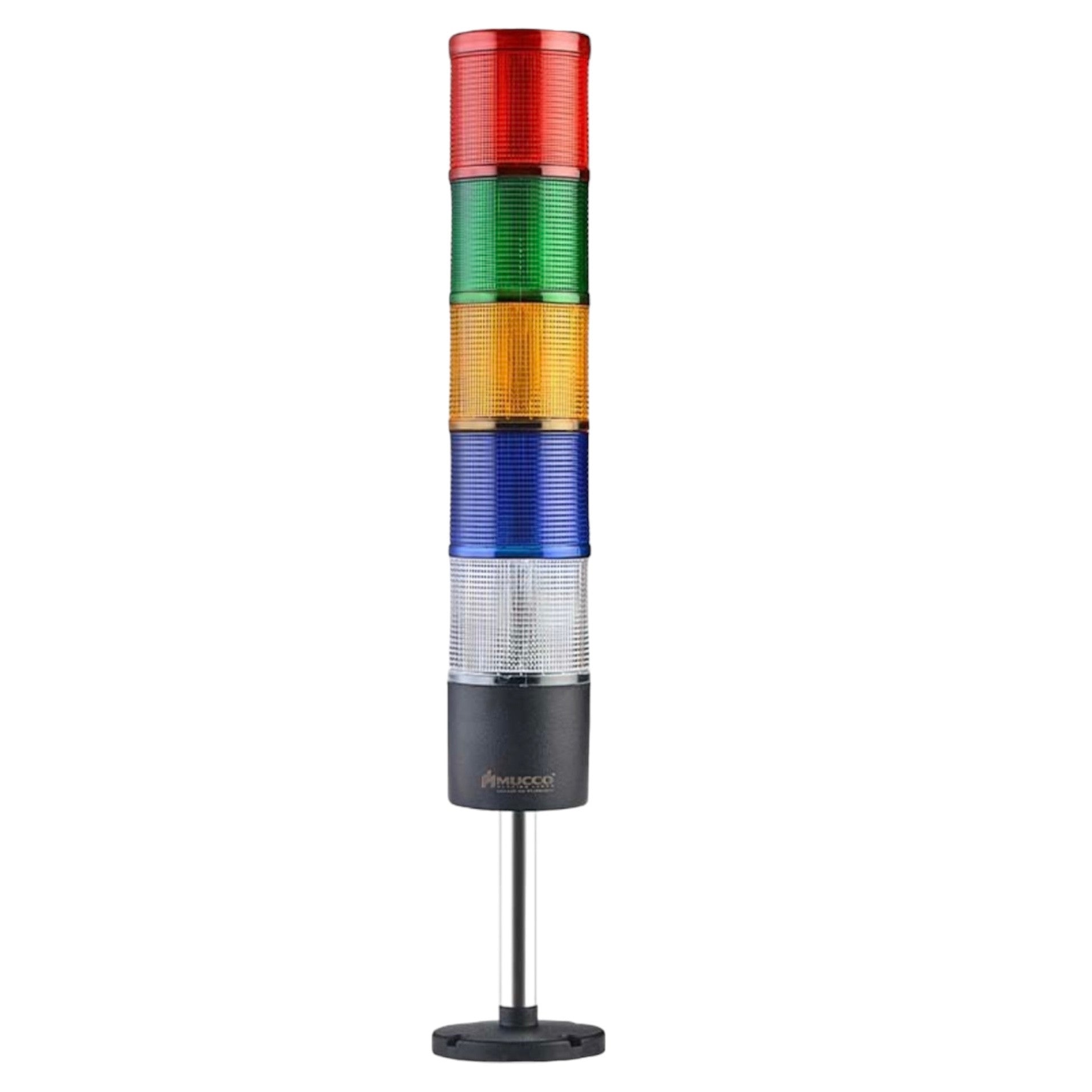 Five-tier signaling column with surface mounting and 10 cm tube – PELEK_IT